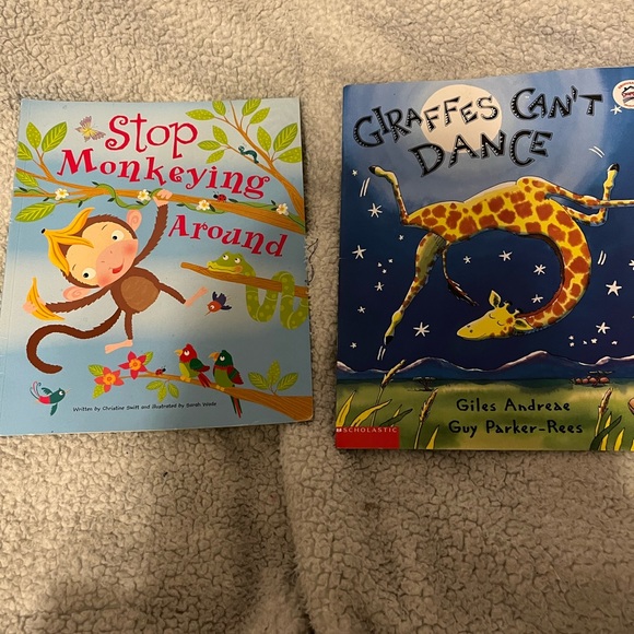 Scholastic | Other | Stop Monkeying Around Book And Giraffes Cant Dance ...